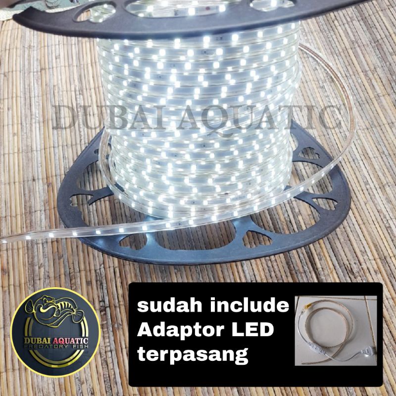 Jual LAMPU LED putih aquarium meteran | Shopee Indonesia