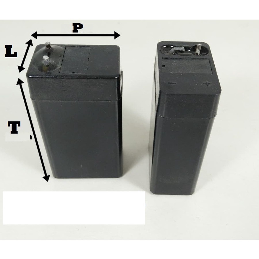 Jual Baterai Raket Nyamuk batre Senter Lampu Emergency 4v | Shopee ...