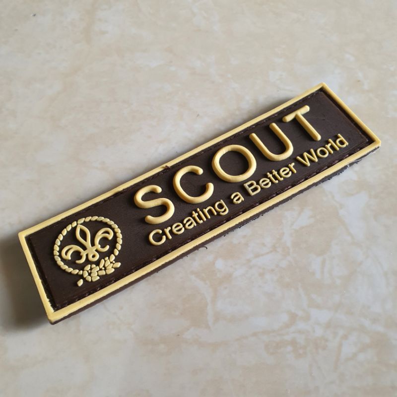 Jual PATCH RUBBER LOGO TULISAM SCOUT PRAMUKA DASAR COKLAT - TEMPELAN ...