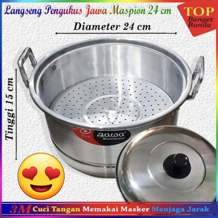 Jual Panci Langseng Kukus 24 CM Eagle Jawa Maspion/Dandang Kukus ...