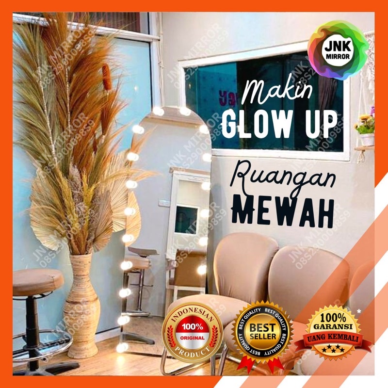 Jual Vanity Mirror Light Standing / Cermin Lampu Berdiri Led / Cermin ...