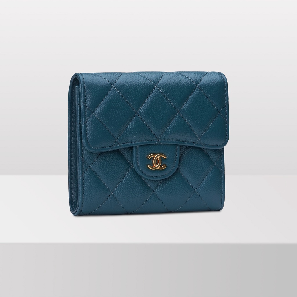 Jual Dompet Chanel Wanita Classic Small Flap Wallet Emerald Green ...