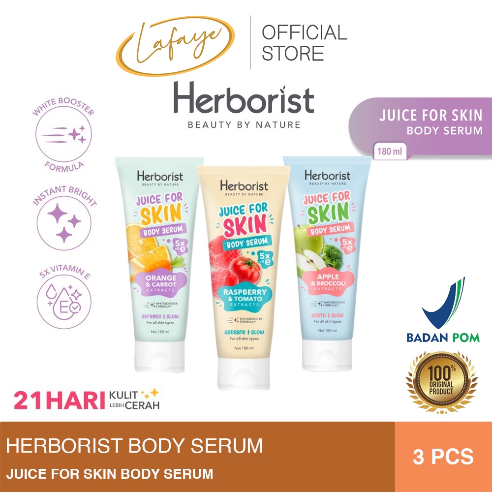 Jual Herborist Juice For Skin Body Serum 180ml - Body Lotion | Shopee ...