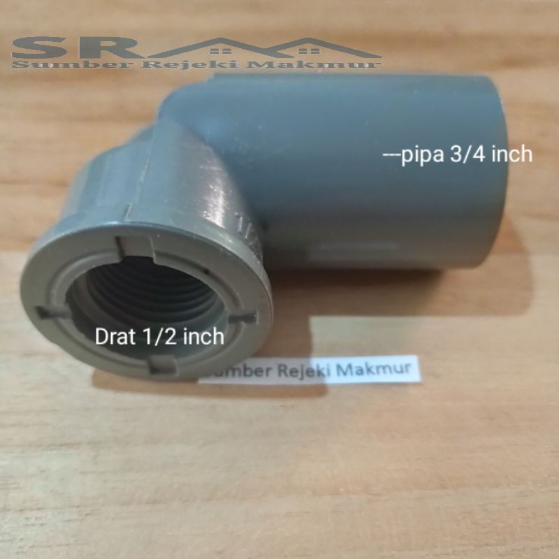 Jual Knie drat dalam 1/2 x 3/4" inch GREST | KDD 1/2 x 3/4" | Shopee Indonesia