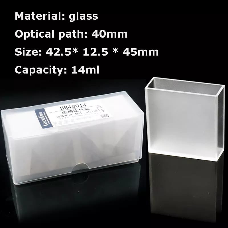 Jual Cuvette Glass 40 mm ( Kuvet Glass 40mm , 14 ml ) | Shopee Indonesia