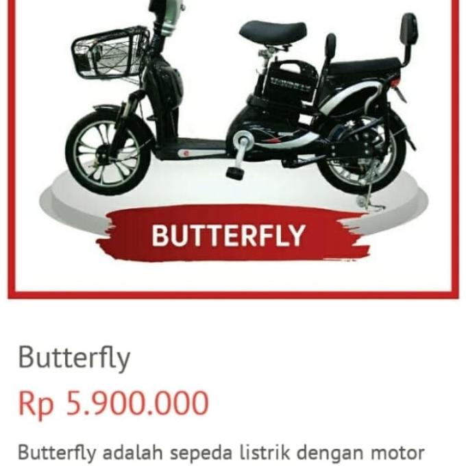 Jual sepeda listrik BUTTERFLY U-WINFLY ada banyak | Shopee Indonesia