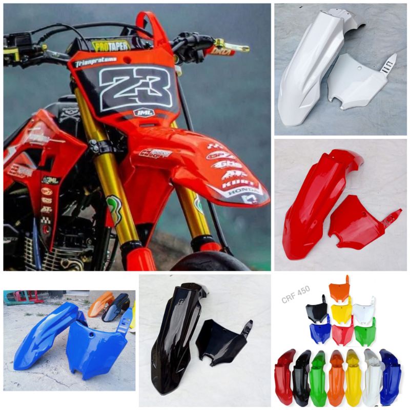 Jual spakbor slebor sayap depan dan papan crf 450 BMC klx crf wr dtracker supermoto trail tabas ...