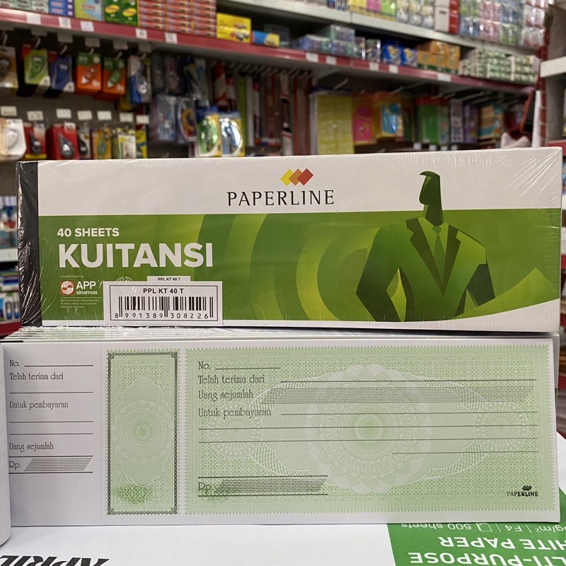 Jual KUITANSI TANGGUNG / KWITANSI SEDANG / KT 40 T PAPERLINE (1PCS) | Shopee Indonesia