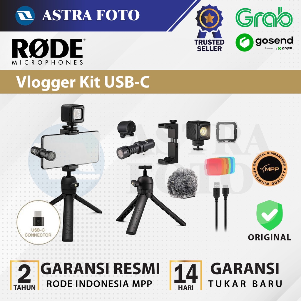 Jual Rode Vlogger Kit USB-C - Mic Hp Smartphone - Microphone Set Vlog ...