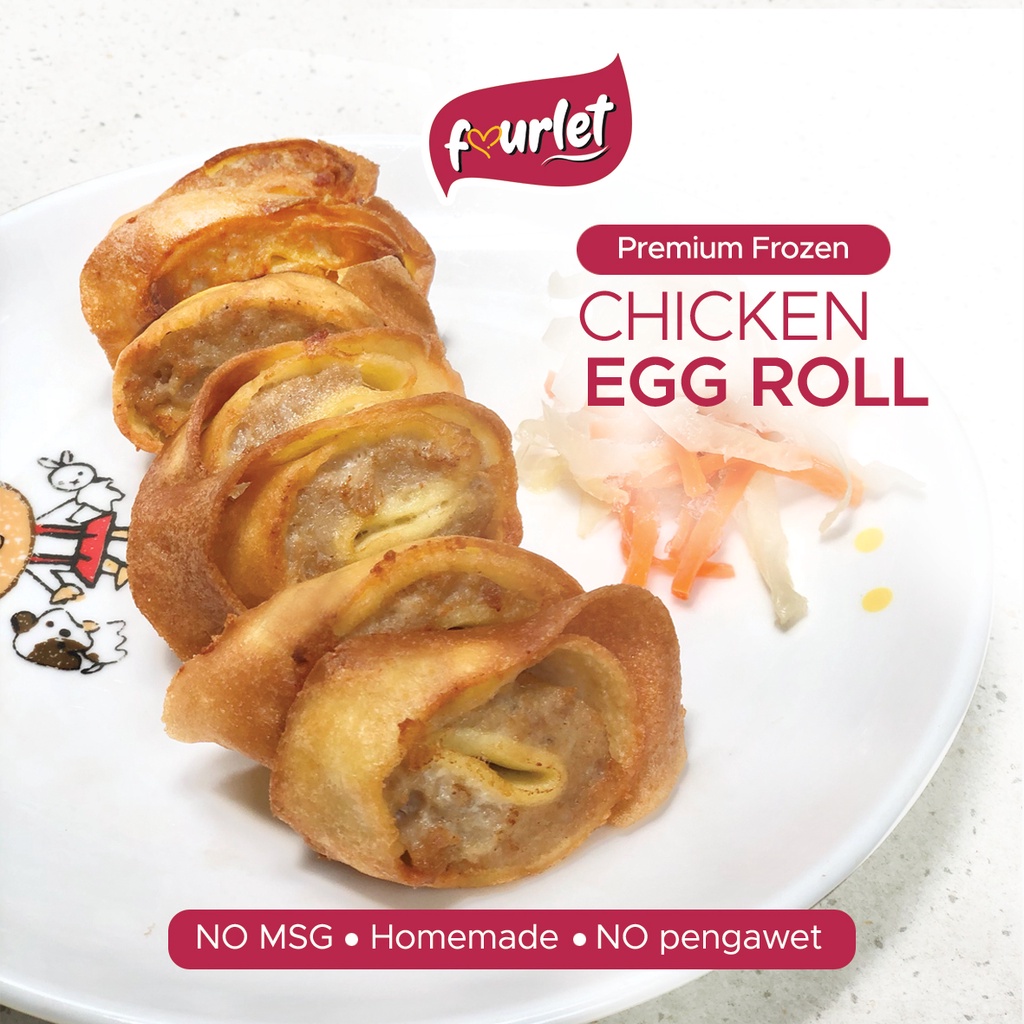 Jual Fourlet homemade frozen eggroll, ayam gulung telur | Shopee Indonesia