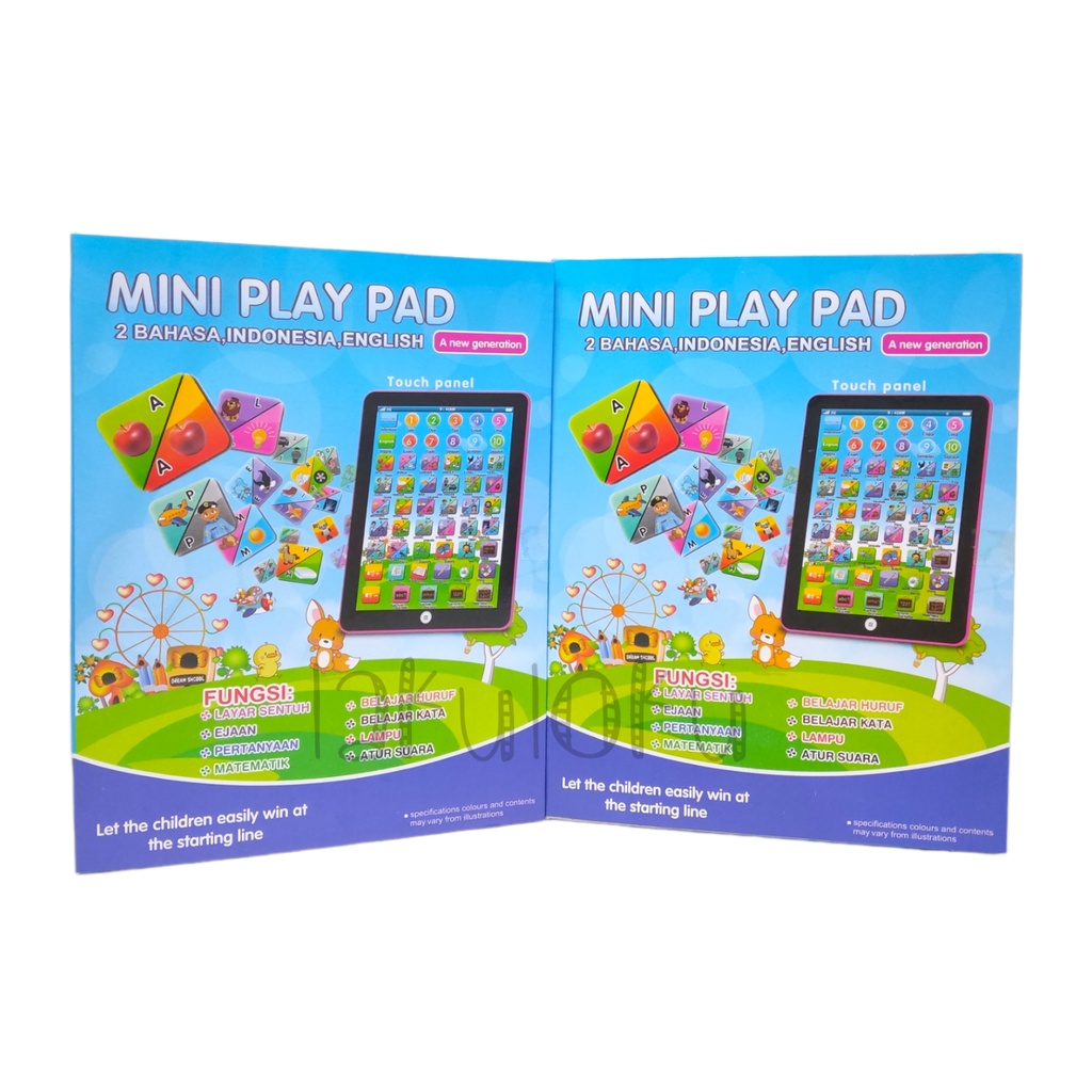 Jual Mainan Edukasi Anak Ipad / Tab / Mini Play Tab 2 Bahasa / Mainan ...