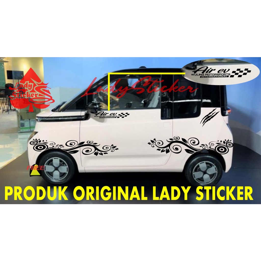 Jual STICKER STIKER MOBIL AIR EV CUTTING STICKER MOBIL WULING AIR EV ...