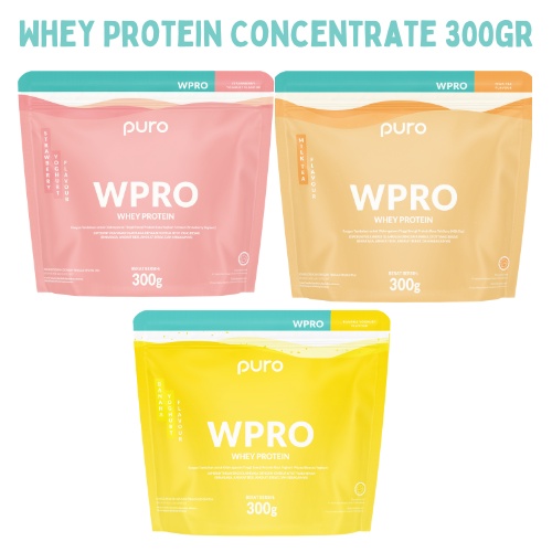 Jual PURO WPRO WPC Whey Protein Concentrate Susu Protein - 300 gram ...