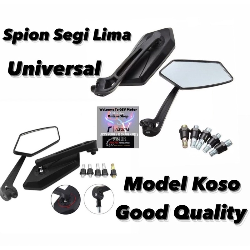 Jual Spion Motor Variasi Model Koso Segi Lima Universal Semua Motor ...