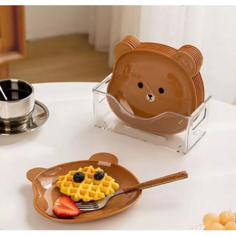 Jual Piring beruang lucu tempat makan kue piring snack/tempat makan ...