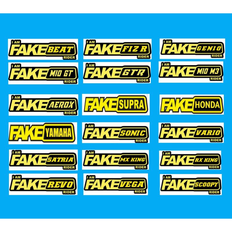Jual Sticker Fake Vario Beat Scoopy Genio Stiker Fake Rx King Mx King ...