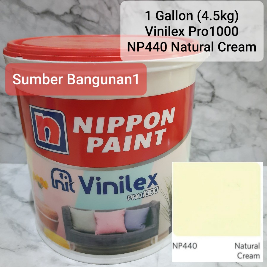 Jual Vinilex Pro NP440 Natural cream muda [Untuk Instant/Same day] Cat ...