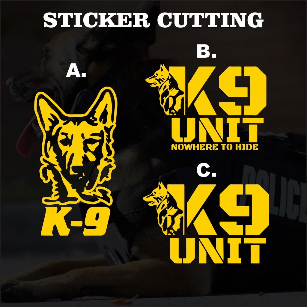 Jual Sticker Cutting K9 Anjing Pelacak Kepolisian | Shopee Indonesia
