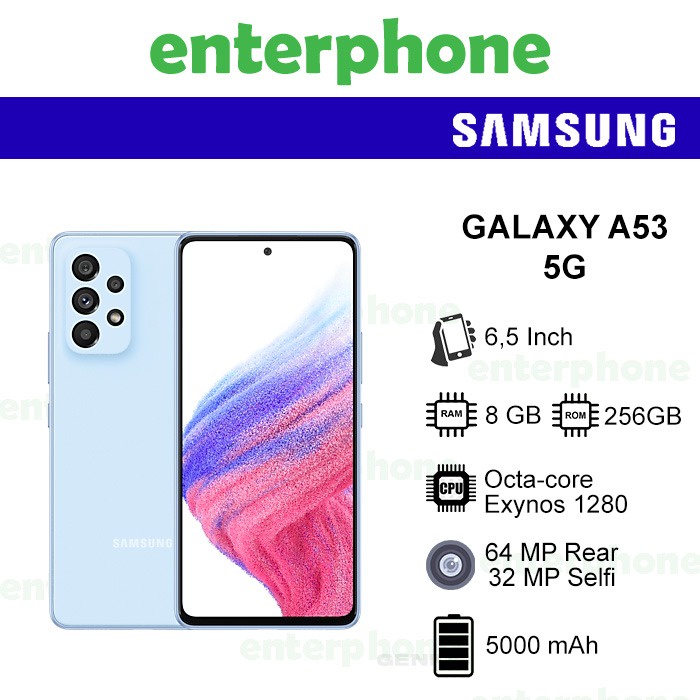 Jual SAMSUNG GALAXY A53 5G 8/256 RAM 8GB ROM 256GB GARANSI RESMI ...