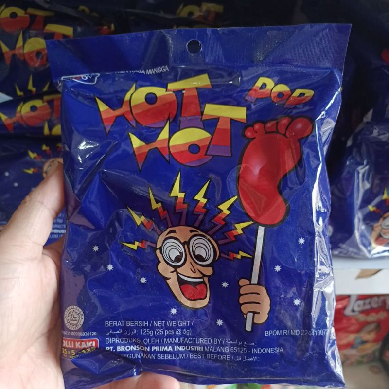 Jual Permen Kaki Hot Hot pop berat 125g | Shopee Indonesia