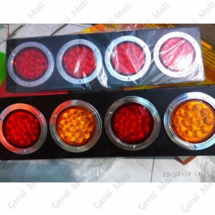 Jual Lampu stop lamp truk panjang 50 cm led bulat 24 volt | Shopee ...