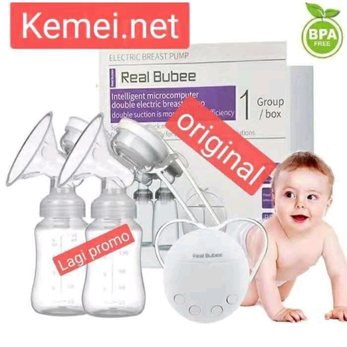 Jual Pompa ASI Elektrik Double Ibu Menyusui USB Dgn Botol Susu | Shopee ...