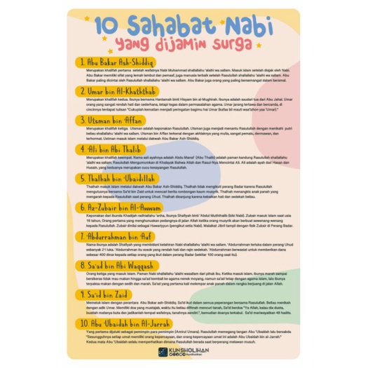 Jual Poster 25 Nabi Rasul dan Sahabat Nabi Muhammad Sirah Nabawiyah ...