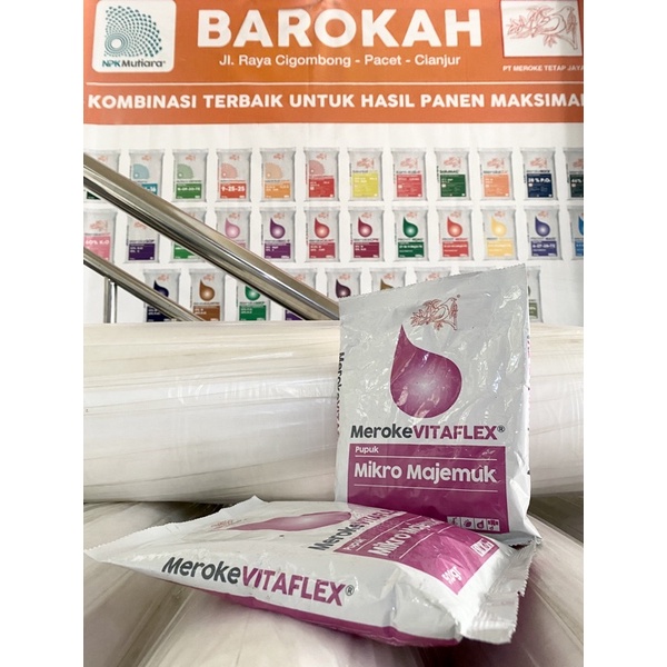 Jual Pupuk Meroke Vitaflex 500gr Nutrisi Mikro Lengkap Hidroponik ...