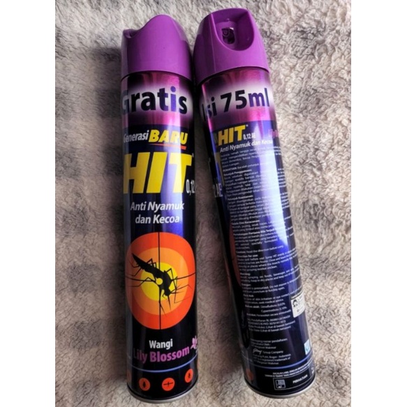 Jual HIT HIT AEROSOL 600 ML + 75 ML OBAT SEMPROT ANTI NYAMUK PEMBUNUH ...