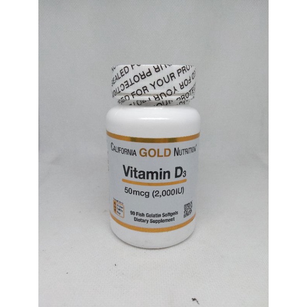 Jual California Gold Vitamin D3 2000 iu - 90 softgels USA | Shopee ...