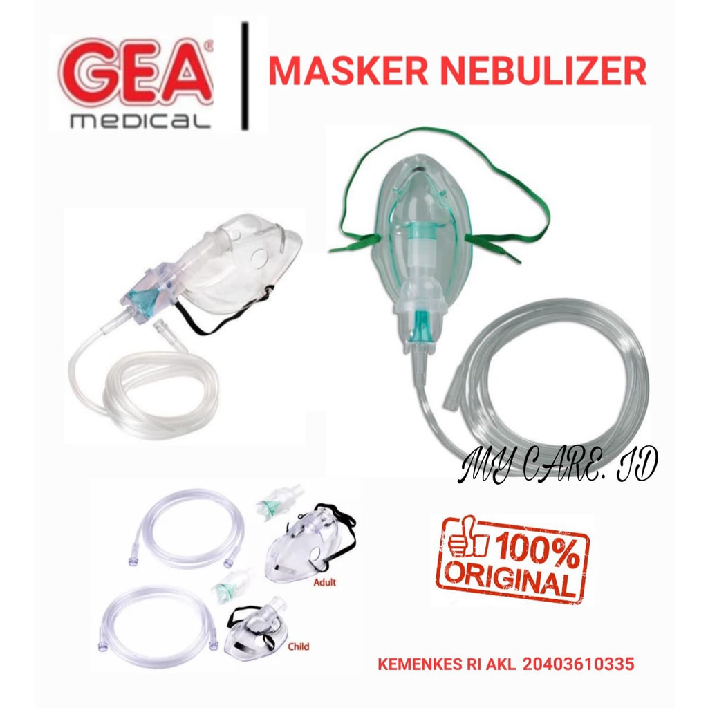 Jual LynCare Masker Nebulizer Dewasa Anak dan Bayi GEA / Medical ...
