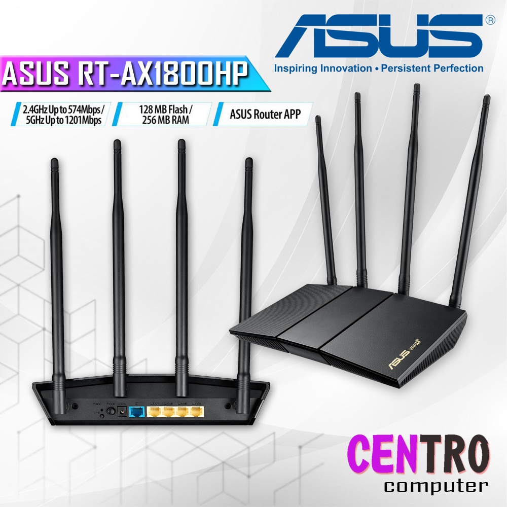 Jual Asus RT-AX1800HP ax1800 Dual Band WiFi 6 Router with AiProtection | Shopee Indonesia