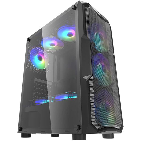 Jual PC Case Casing darkFlash Aquarius ATX Gaming Case With Mesh Front ...