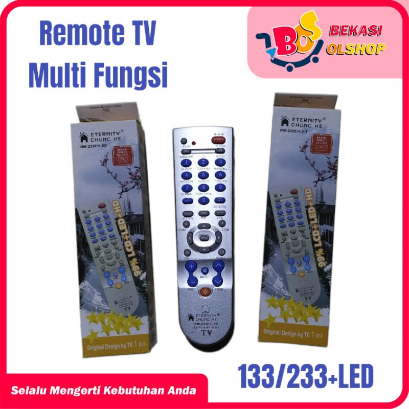 Jual Remot Tv Universal / Remote Multi Fungsi / RM 133+Led / RM 233+Led ...