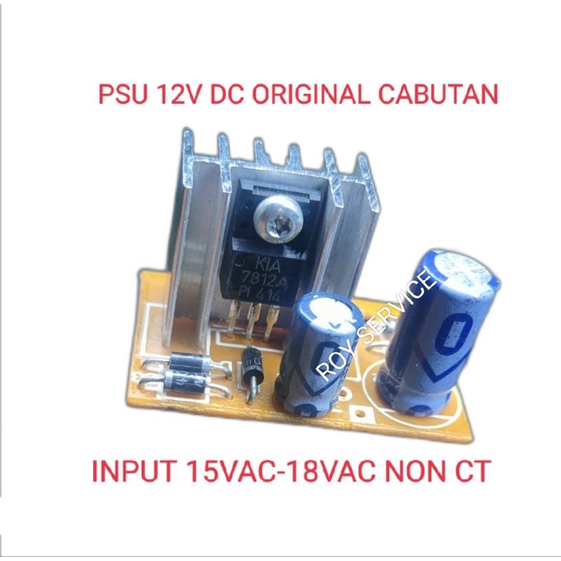 Jual PSU 12V Input 15-18Vac Non CT ORI Cabutan | Shopee Indonesia