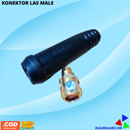 Jual Connector Las Inverter Model Male Cable Connector Male 10-25mm ...