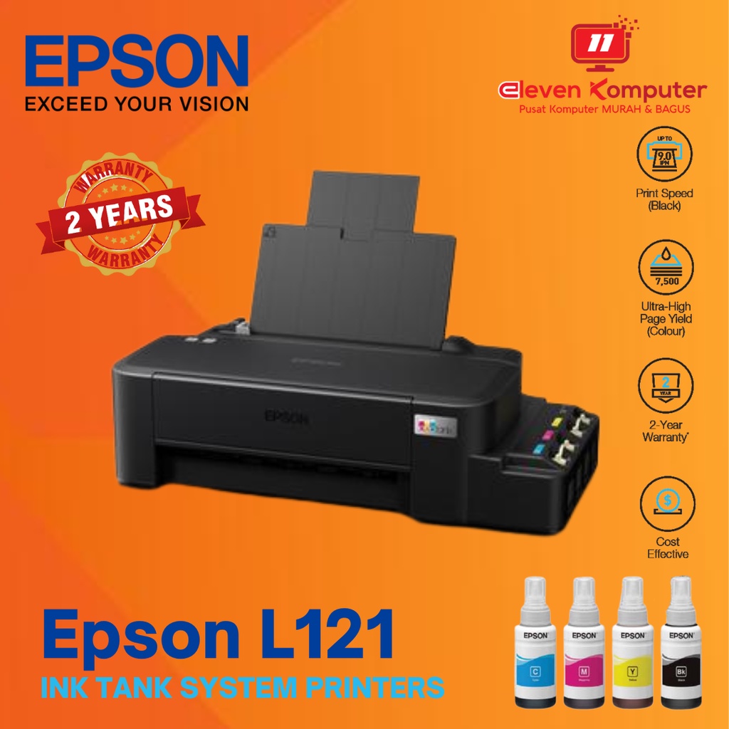 Jual Epson L121 Printer Epson L121 A4 Ink Tank | Shopee Indonesia