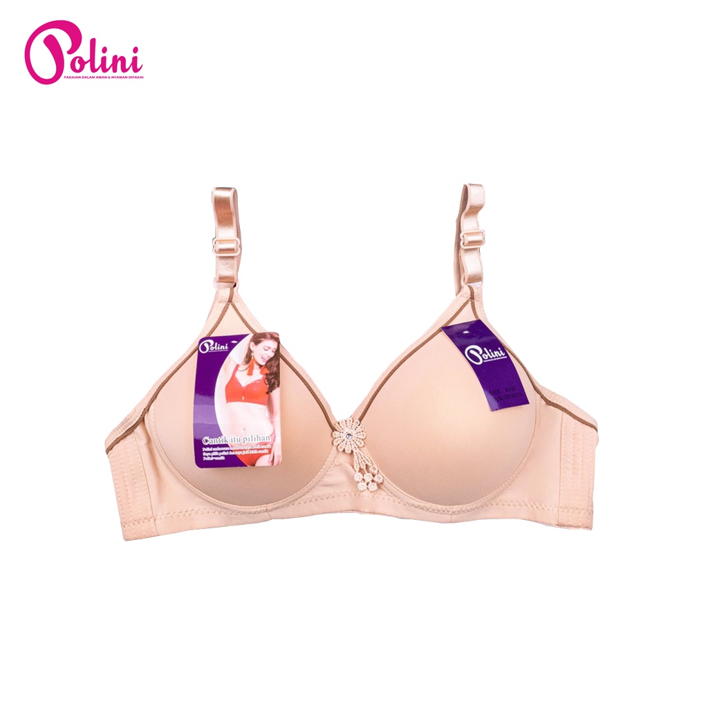 Jual POLINI Bra Tanpa Kawat Busa Tipis Cup A Kait 2 A38 | Shopee Indonesia