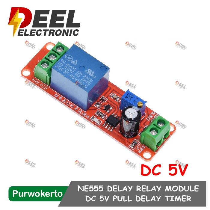 Jual DELAY RELAY MODUL NE555 5VDC PULL RELAY TIMER MODUL NE555 DC 5V | Shopee Indonesia