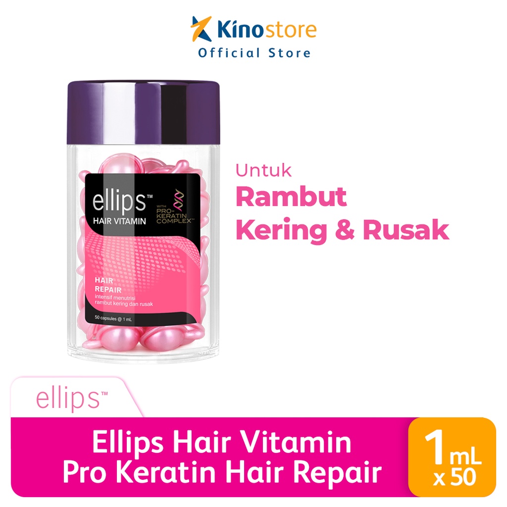 Jual ELLIPS Vitamin Rambut Keratin Hair Repair Jar | Shopee Indonesia