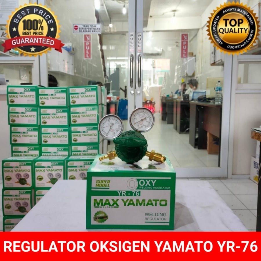 Jual OXYGEN REGULATOR LAS OKSIGEN YR-76 YAMATO YR76 welding oxigen | Shopee Indonesia