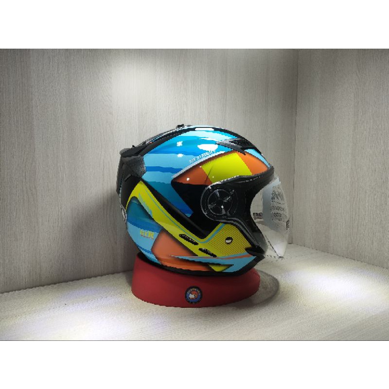 Jual NHK GLADIATOR FIUS ALL WARNA DOBLE VISOR HELM OPEN FACE | Shopee ...