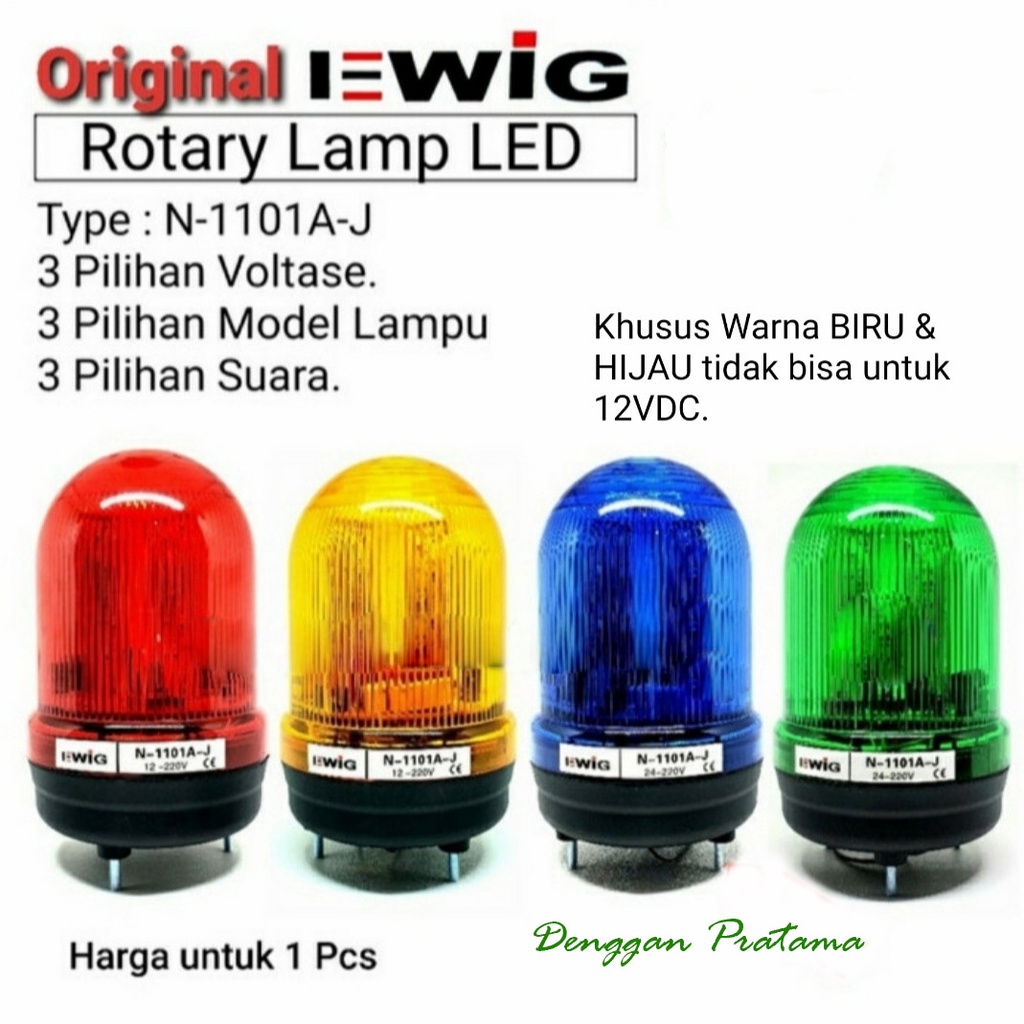 Jual Lampu Rotary LED Suara EWIG N1101A-J 3 Voltase - 3 Model Lampu / Suara | Shopee Indonesia