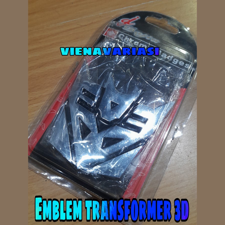 Jual Logo Sticker Mobil Emblem 3D Transformer Quality Premium ...