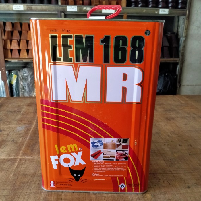 Jual LEM KUNING (SPONGE, KAYU, EVA, HPL, VINYL) FOX 168 MR - 1 BLEK (10 KG) | Shopee Indonesia