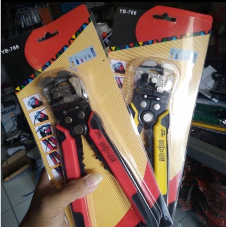 Jual Tang Alat Pengumas Pemotong Dan Crimping Kabel Cale Wire Sutripper ...
