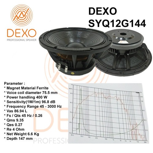 Jual SPEAKER DEXO 12 INCH SYQ 12G144 SPEAKER DEXO SYQ-12G144 | Shopee ...