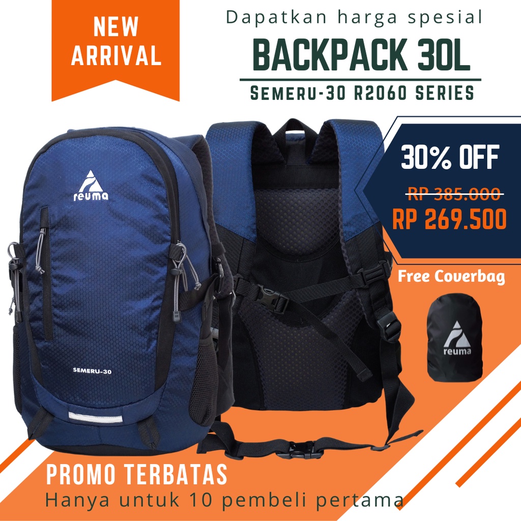 Jual Tas Ransel 30 liter Reuma Semeru-30 / Daypack / Backpack / Tas gunung | Shopee Indonesia