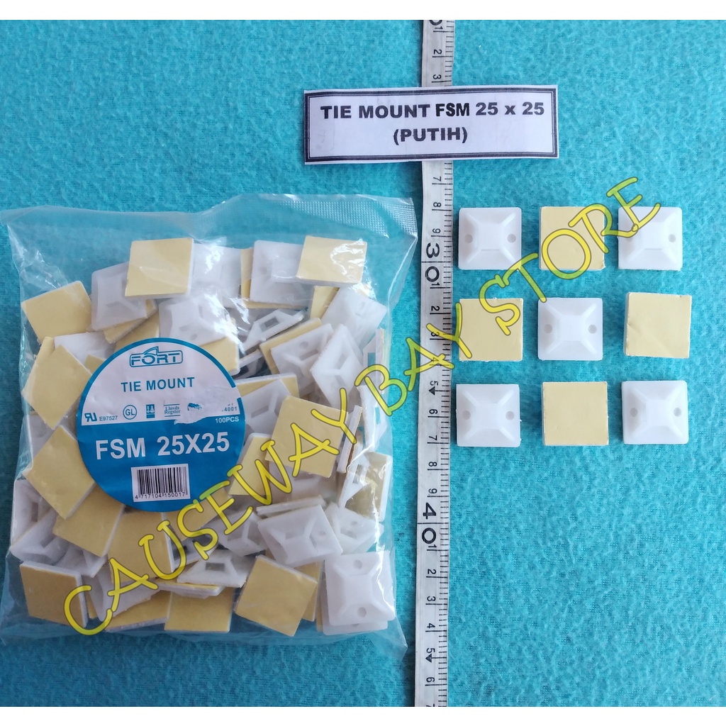 Jual TIE MOUNT FSM 25X25 PUTIH 1 PACK | Shopee Indonesia