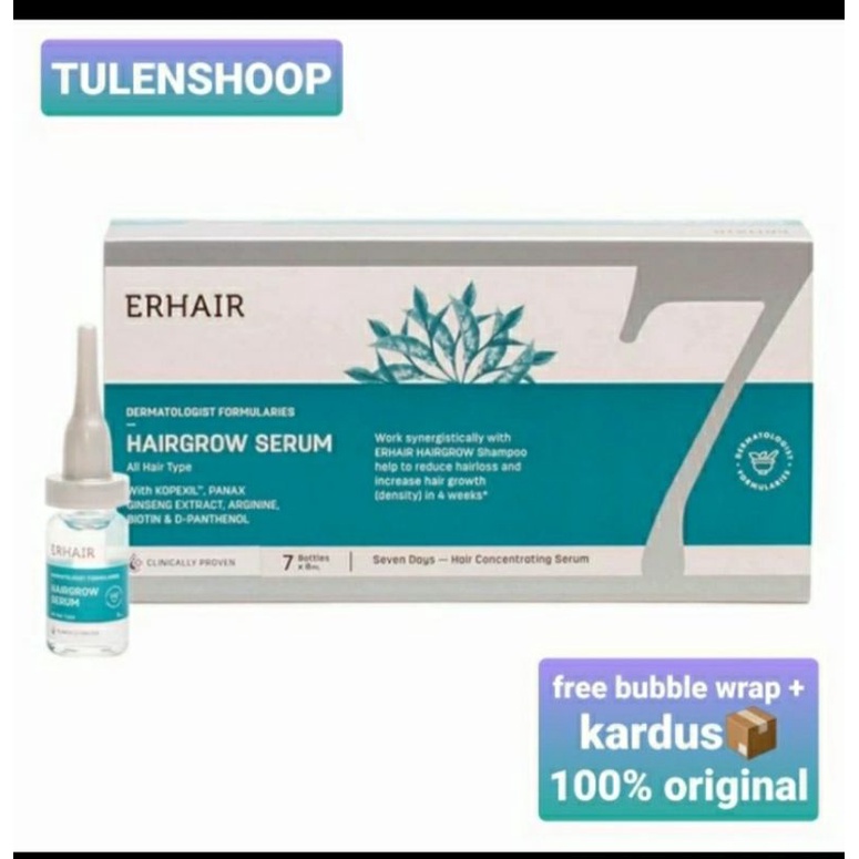 Jual Erhair Hairgrow serum 7x8 ml |serum penumbuh rambut erha | Shopee ...